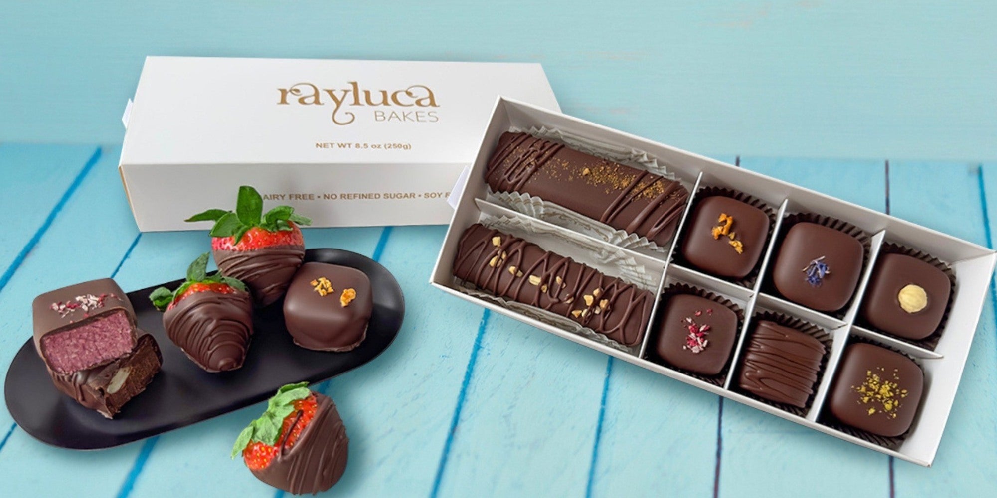 Gourmet Vegan Chocolate | Custom Cake Shop | Rayluca Chocolate