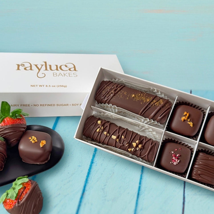 Gourmet Vegan Chocolate | Custom Cake Shop | Rayluca Chocolate